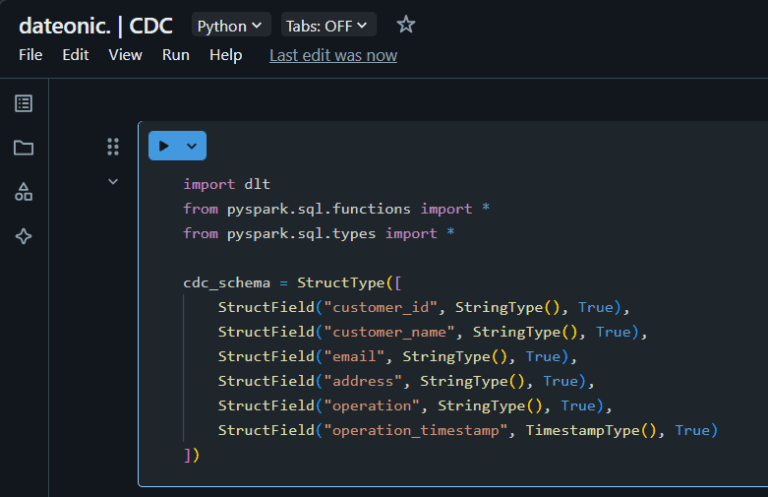 Change Data Capture in Databricks Delta Live Tables - dateonic.